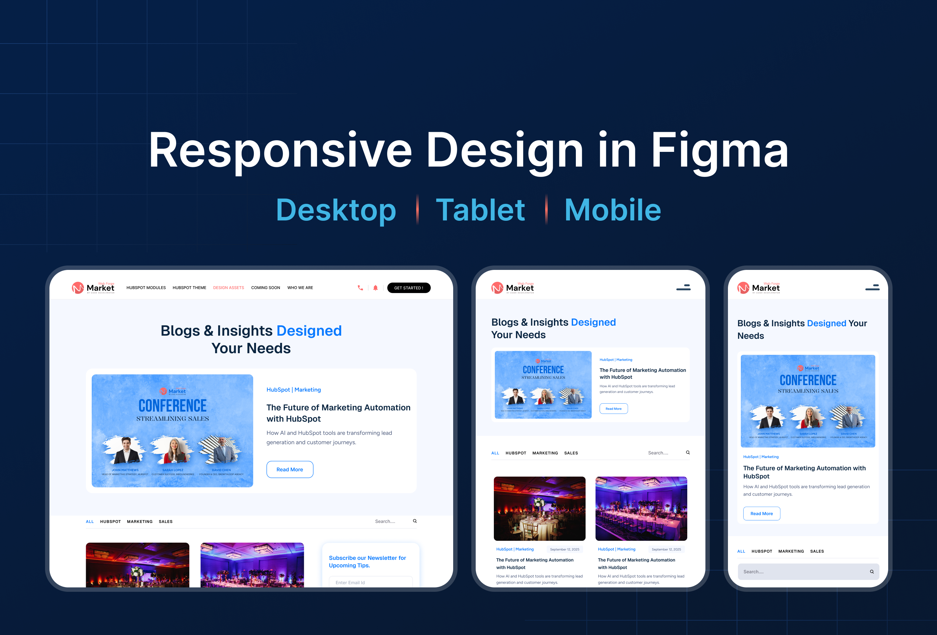 Responsive Design in Figma: Desktop, Tablet & Mobile